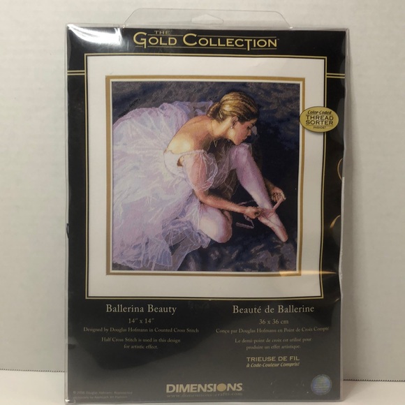 Dimensions | Art | Ballerina Beauty Dimensions Gold Collection Cross ...